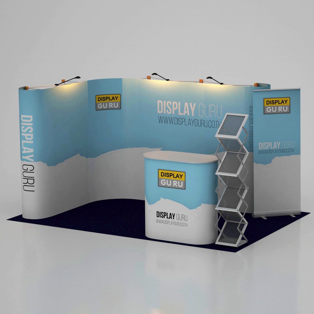 Premium Inkjet Booth Set 02 (3x2) - Display GURU อุปกรณ์ออกบูธราคาขาย ...
