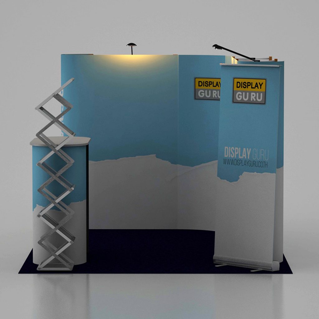 Premium Inkjet Booth Set 02 (3x2) - Display GURU อุปกรณ์ออกบูธราคาขาย ...