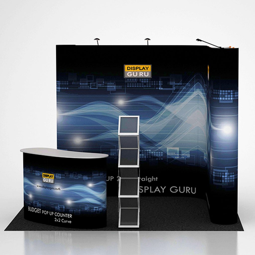 Premium Inkjet Booth Set 05 (3x3) - Display GURU อุปกรณ์ออกบูธราคาขาย ...