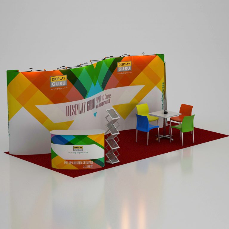 Premium Inkjet Booth Set 02 (3x2) - Display GURU อุปกรณ์ออกบูธราคาขาย ...