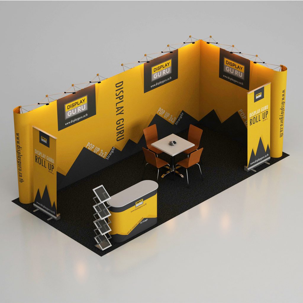 Premium Inkjet Booth Set 07 (3x6) - Display GURU อุปกรณ์ออกบูธราคาขาย ...
