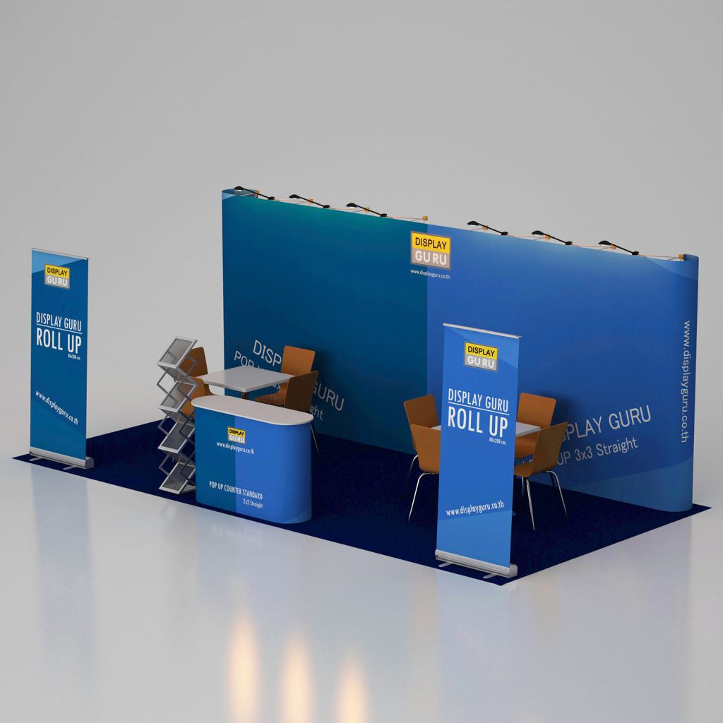 Premium Inkjet Booth Set 08 (3x6) - Display GURU อุปกรณ์ออกบูธราคาขาย ...