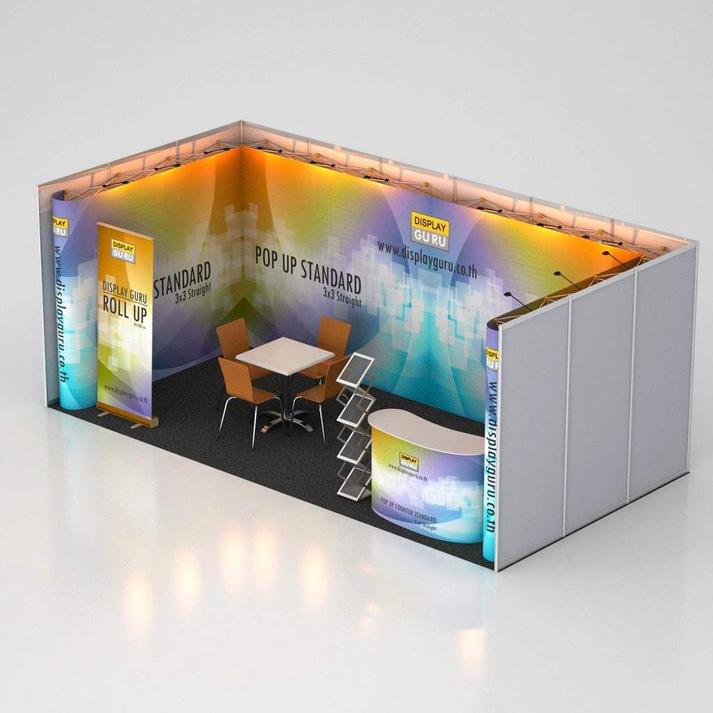 Premium Inkjet Booth Set 09 (3x6) - Display GURU อุปกรณ์ออกบูธราคาขาย ...