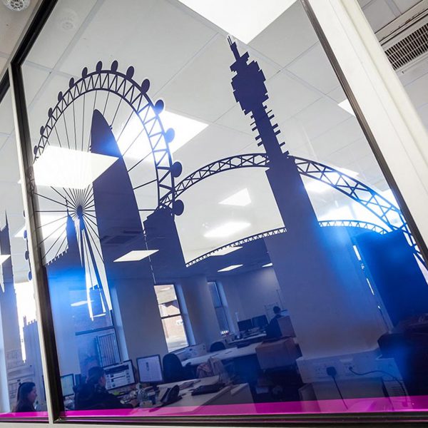 สติ๊กเกอร์ใสติดกระจก | Ultra Clear Glass Decoration Sticker - Display ...