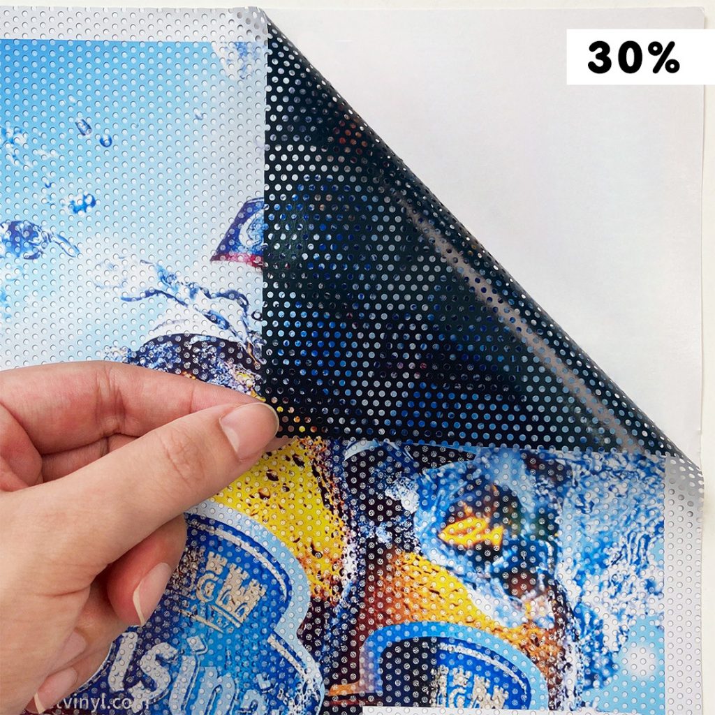 สติ๊กเกอร์ซีทรู | One Way Vision Sticker- Display GURU อุปกรณ์ออกบูธ ...