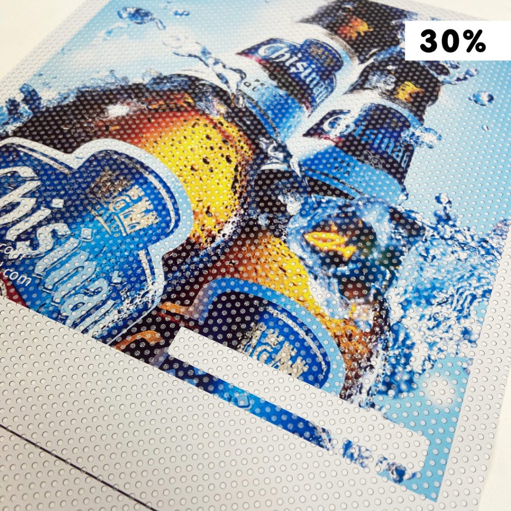 สติ๊กเกอร์ซีทรู | One Way Vision Sticker- Display GURU อุปกรณ์ออกบูธ ...