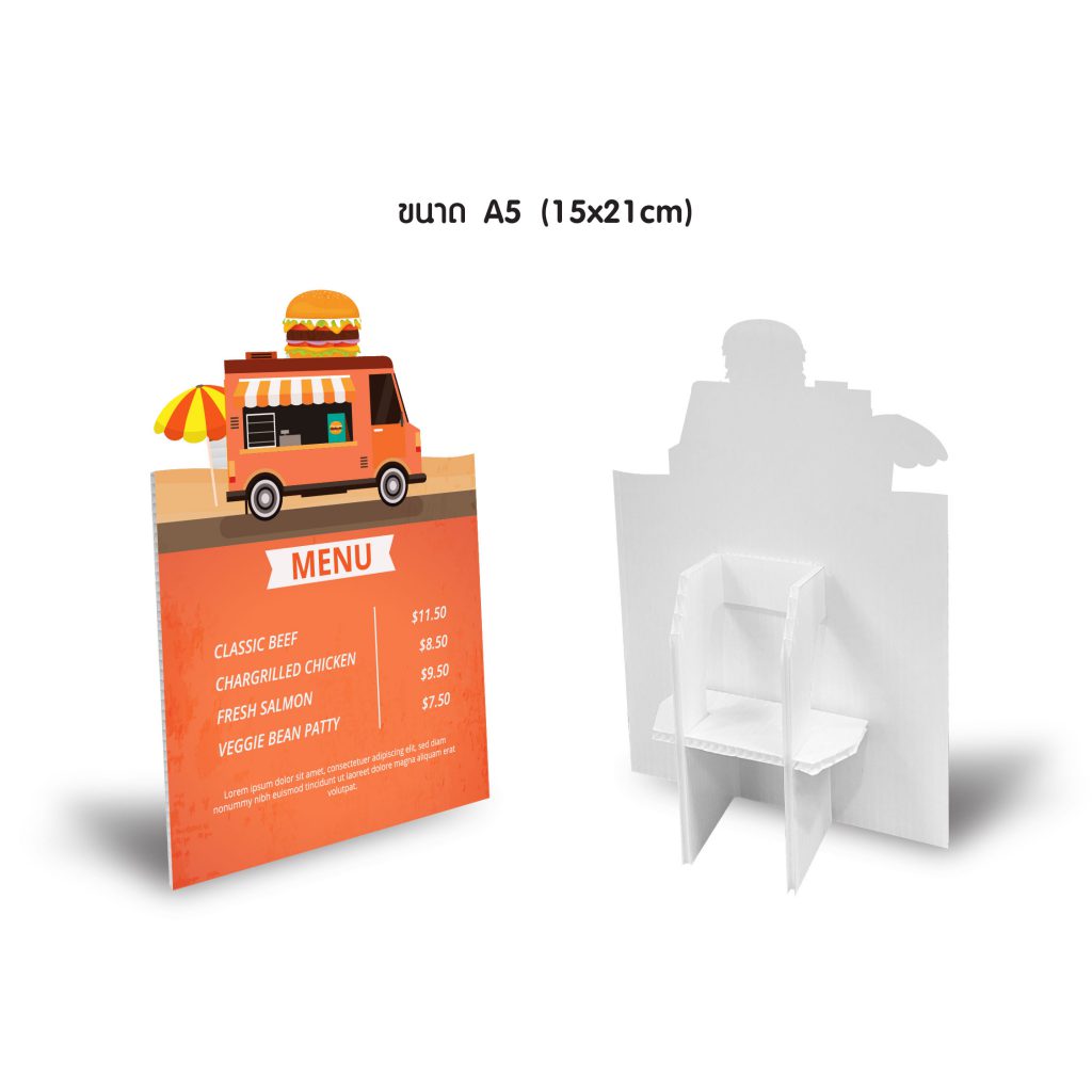 Menu Standee ป้ายเมนูตั้งโต๊ะ - Display GURU อุปกรณ์ออกบูธราคาขายส่ง ...